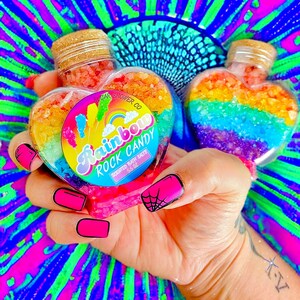 Rainbow Rock Candy Scented Bath Salts - Bath Salts - Pride Gift - Bath ...