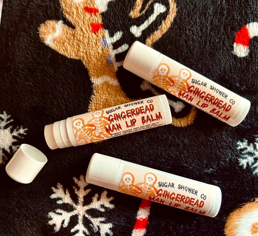 Gingerdead Man Lip Balm Chapstick Flavored Lip Balm Christmas Lip Balm ...