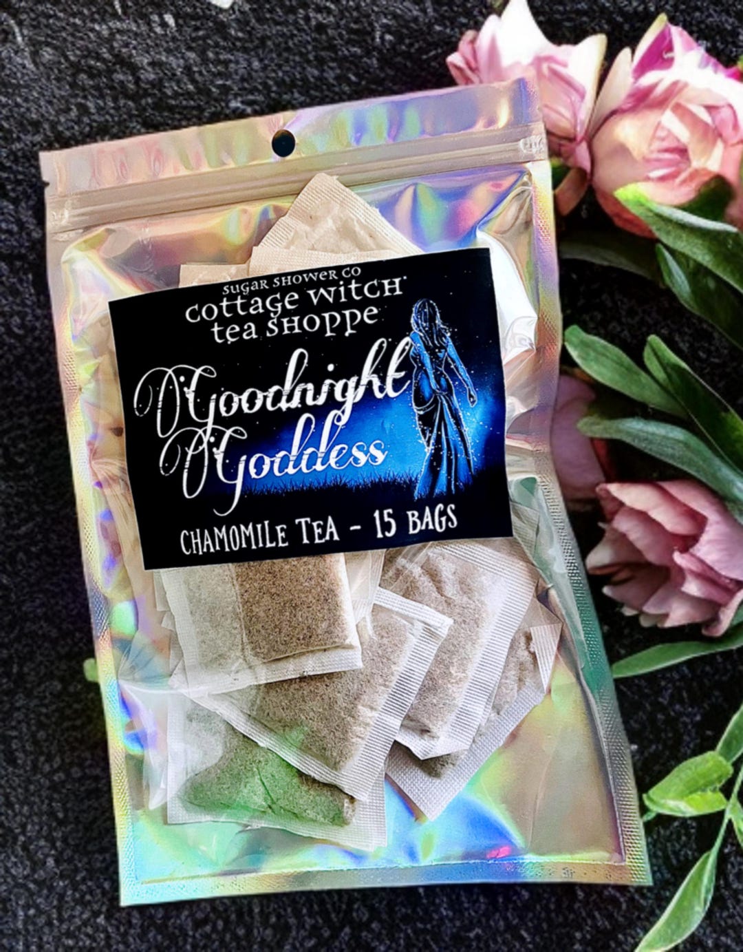 Goodnight Goddess Chamomile Tea - Tea Bags - Drinking Tea - Bedtime Tea ...