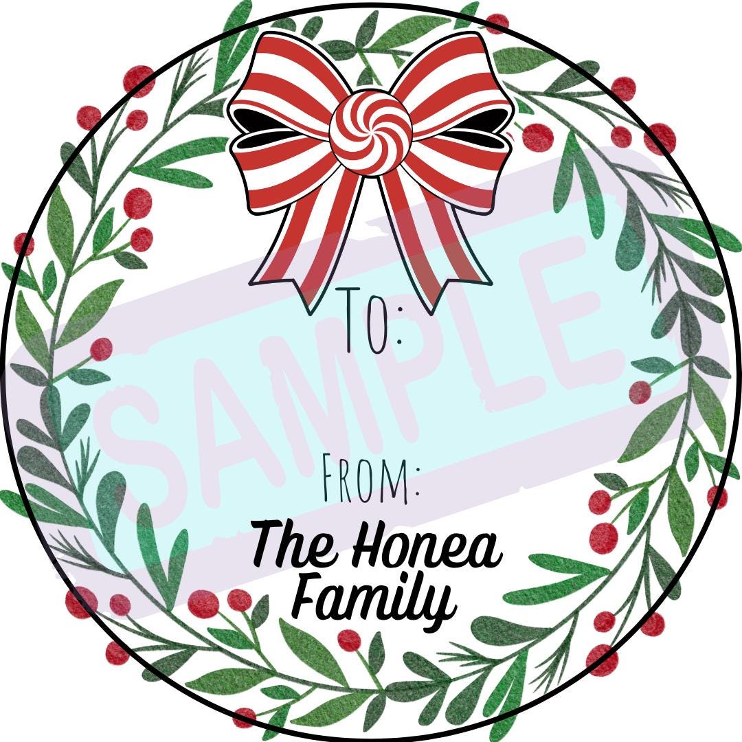 Custom Gift Tag Sticker - PNG - DIGITAL FILE - Etsy