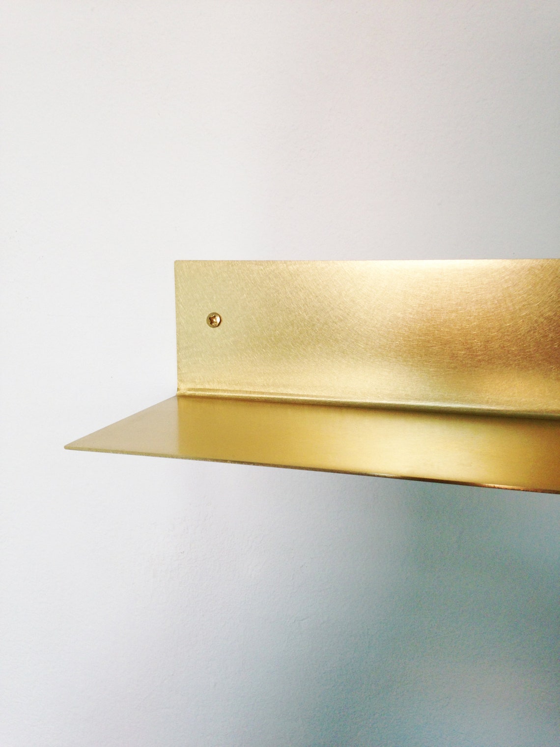 35 cm brass wall shelf board small brass wall shelf | Etsy