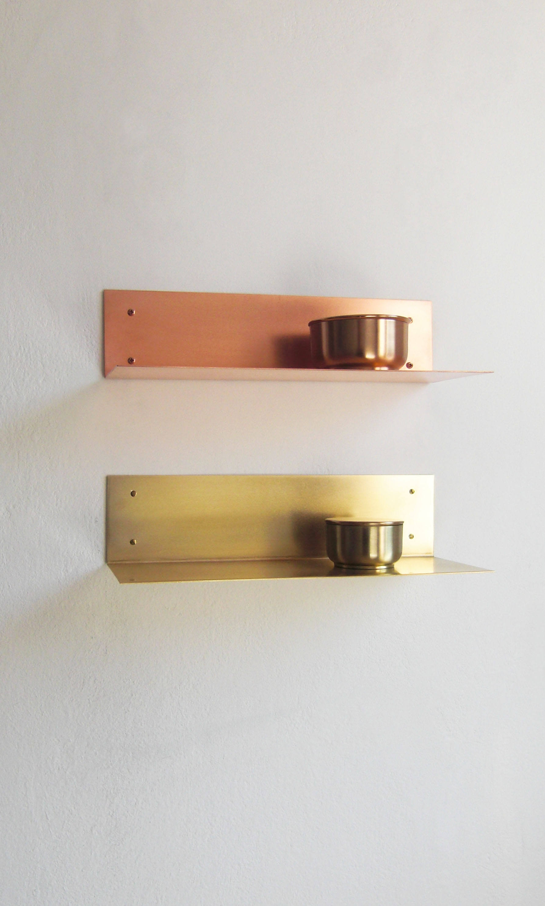 Shelves Wall Copper at Willy Booth blog