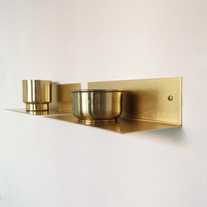 35 cm brass wall shelf board small brass wall shelf | Etsy