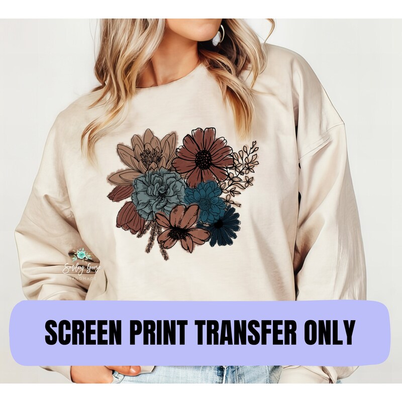 Flower Transfer - Etsy