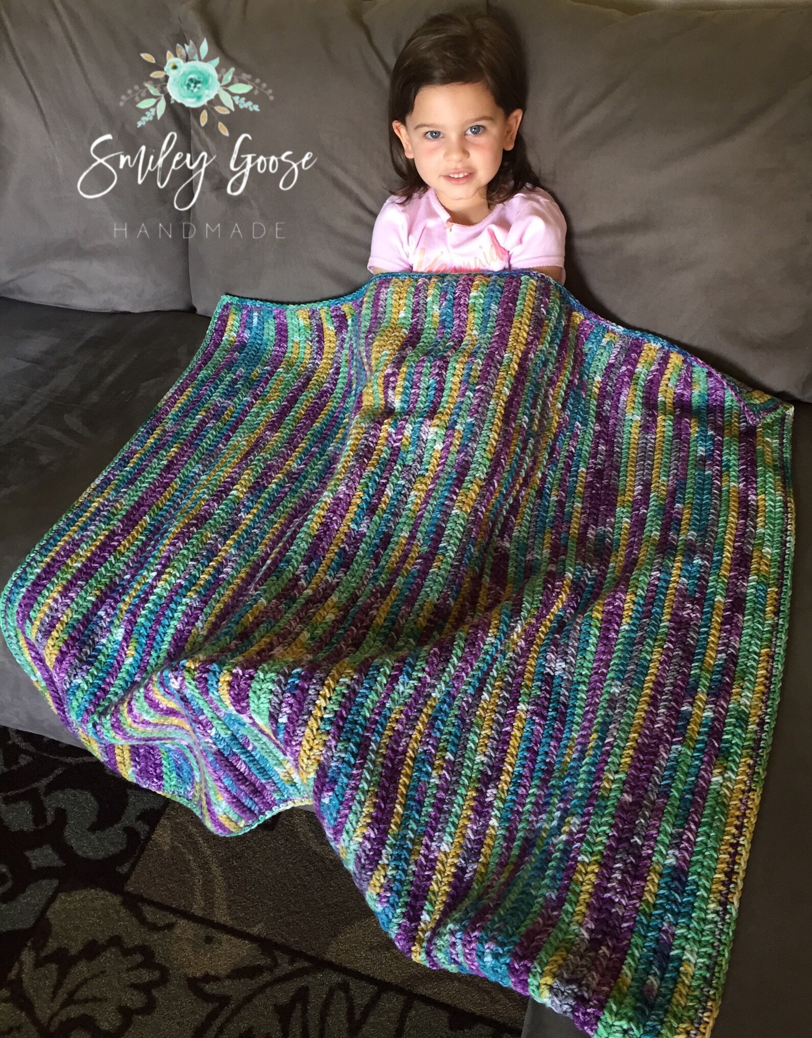 CROCHET BABY BLANKET Pattern: Kayson Baby Blanket, Easy Crochet Afghan ...