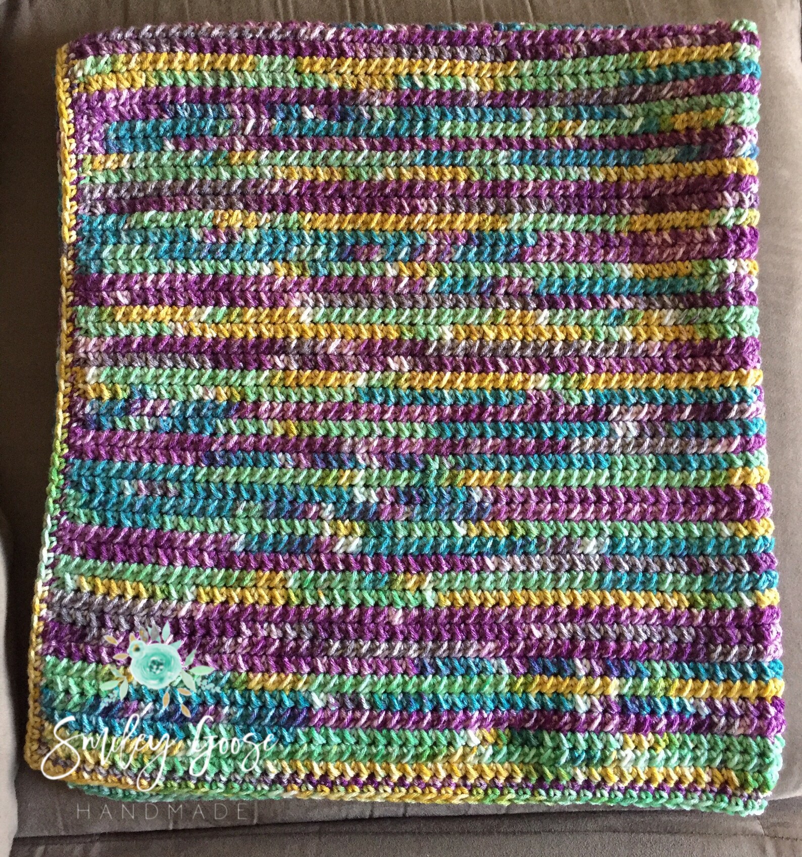 CROCHET BABY BLANKET Pattern: Kayson Baby Blanket Easy - Etsy