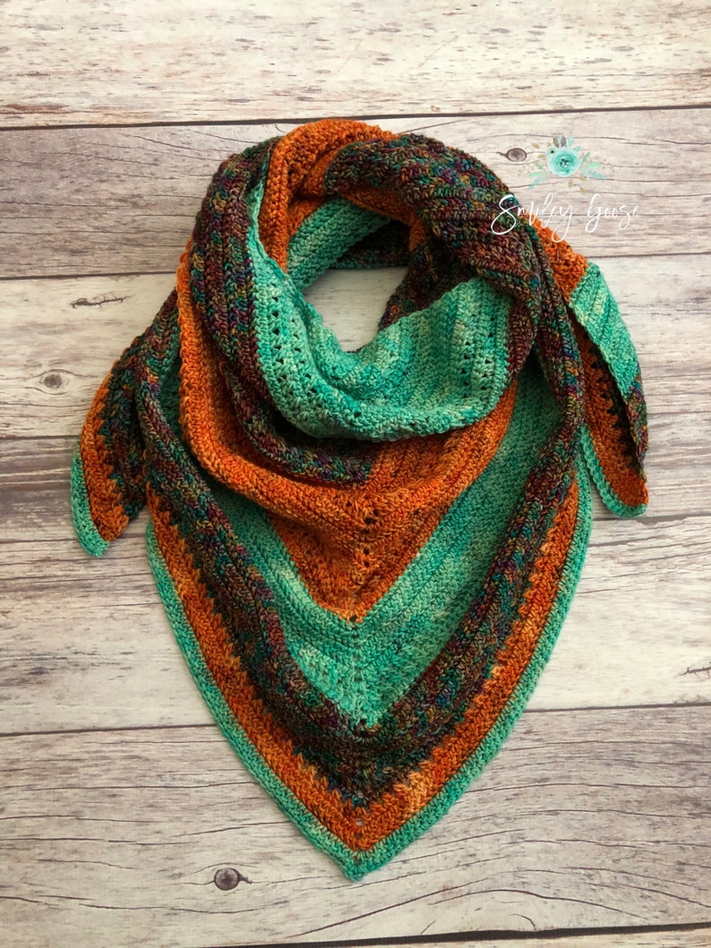 CROCHET SHAWL PATTERN: Charlotte Shawl Triangle Scarf - Etsy