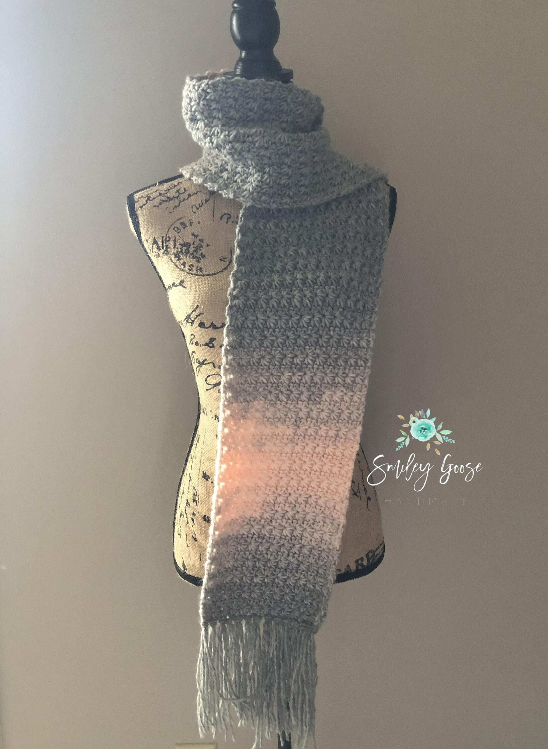 CROCHET SCARF PATTERN: Adelia Scarf Star Stitch Scarf Long - Etsy