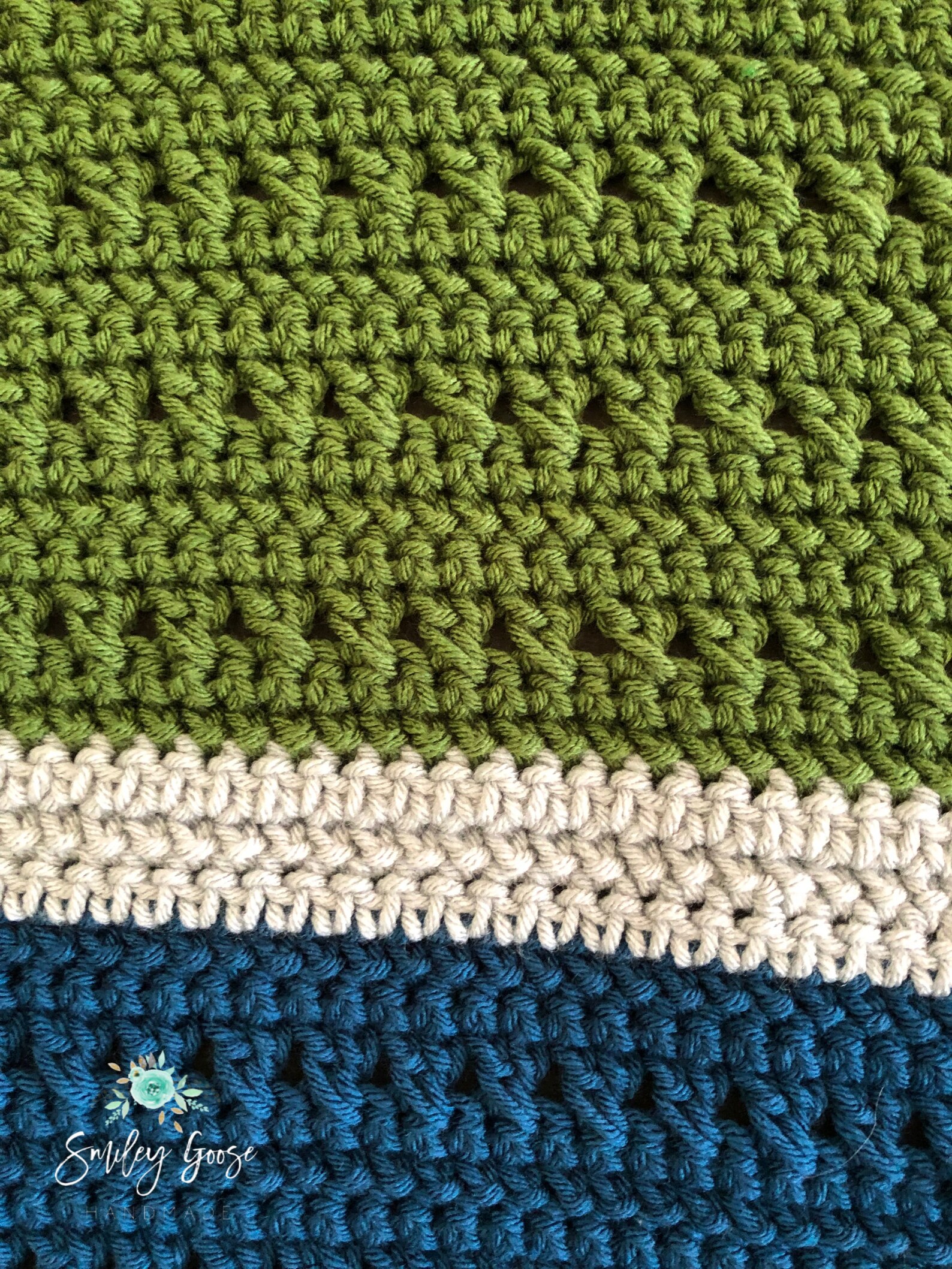 CROCHET BLANKET PATTERN: Rowan Throw Blanket, Easy Crochet Afghan ...