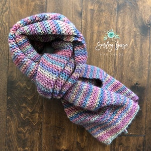 CROCHET SCARF PATTERN: Arden Blanket Scarf, Easy Scarf Pattern, Long ...