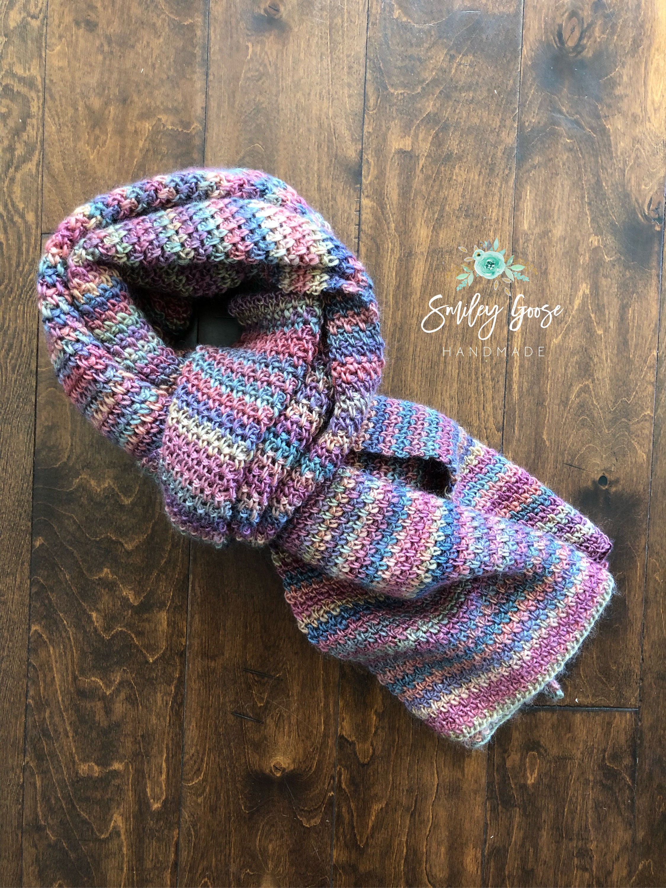 CROCHET SCARF PATTERN: Arden Blanket Scarf Easy Scarf - Etsy