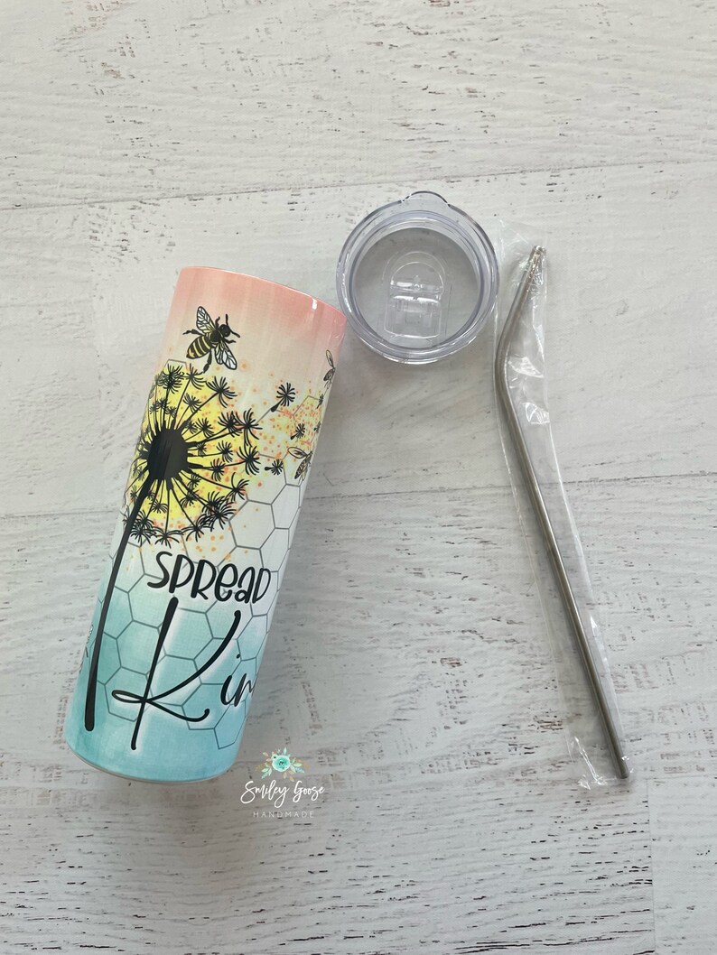 Spread Kindness Tumbler Bee Kind Cup Bee Tumbler Be Kind - Etsy