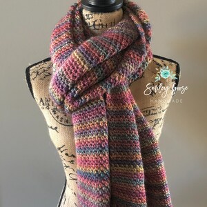 CROCHET SCARF PATTERN: Arden Blanket Scarf, Easy Scarf Pattern, Long ...