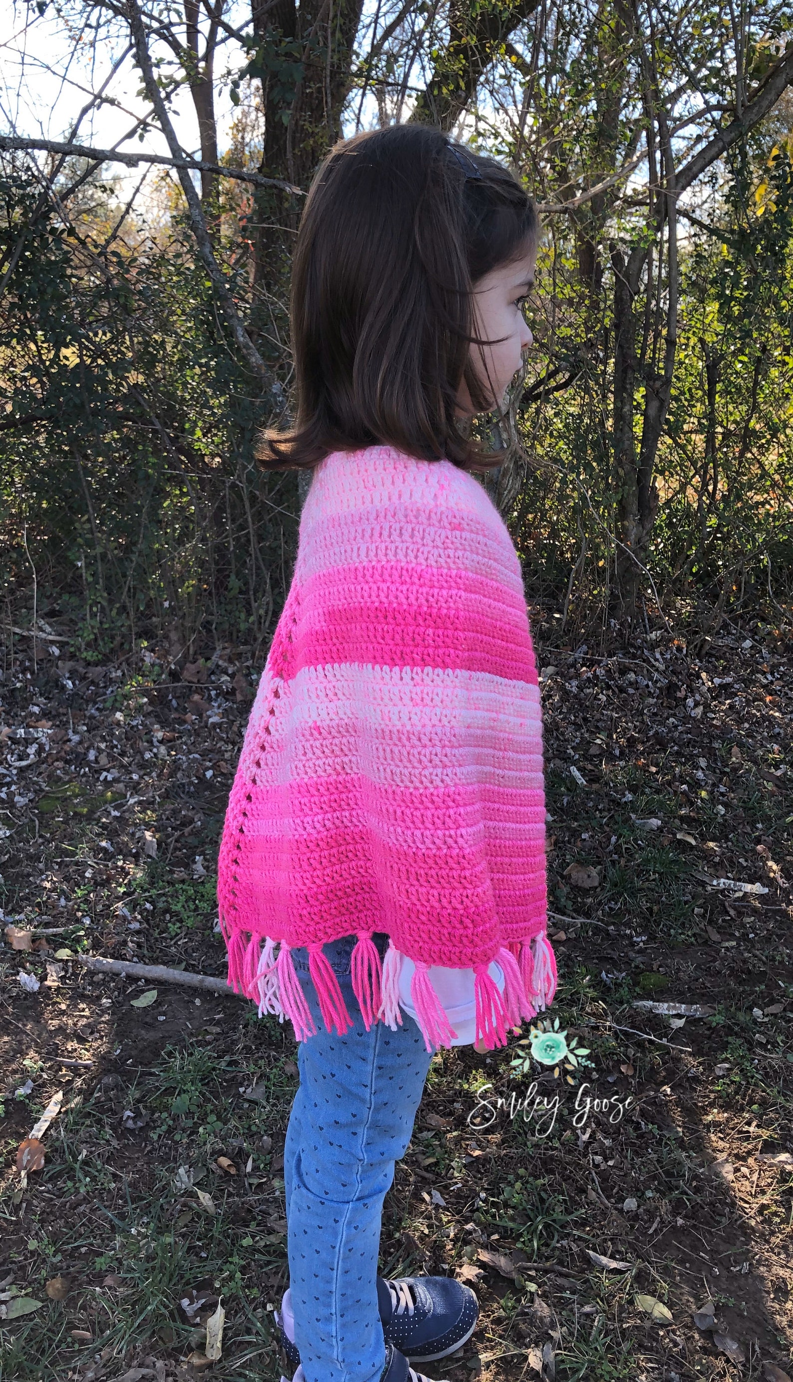 CROCHET PONCHO PATTERN: Girls Poncho Sizes 5T Thru Exl Kids - Etsy