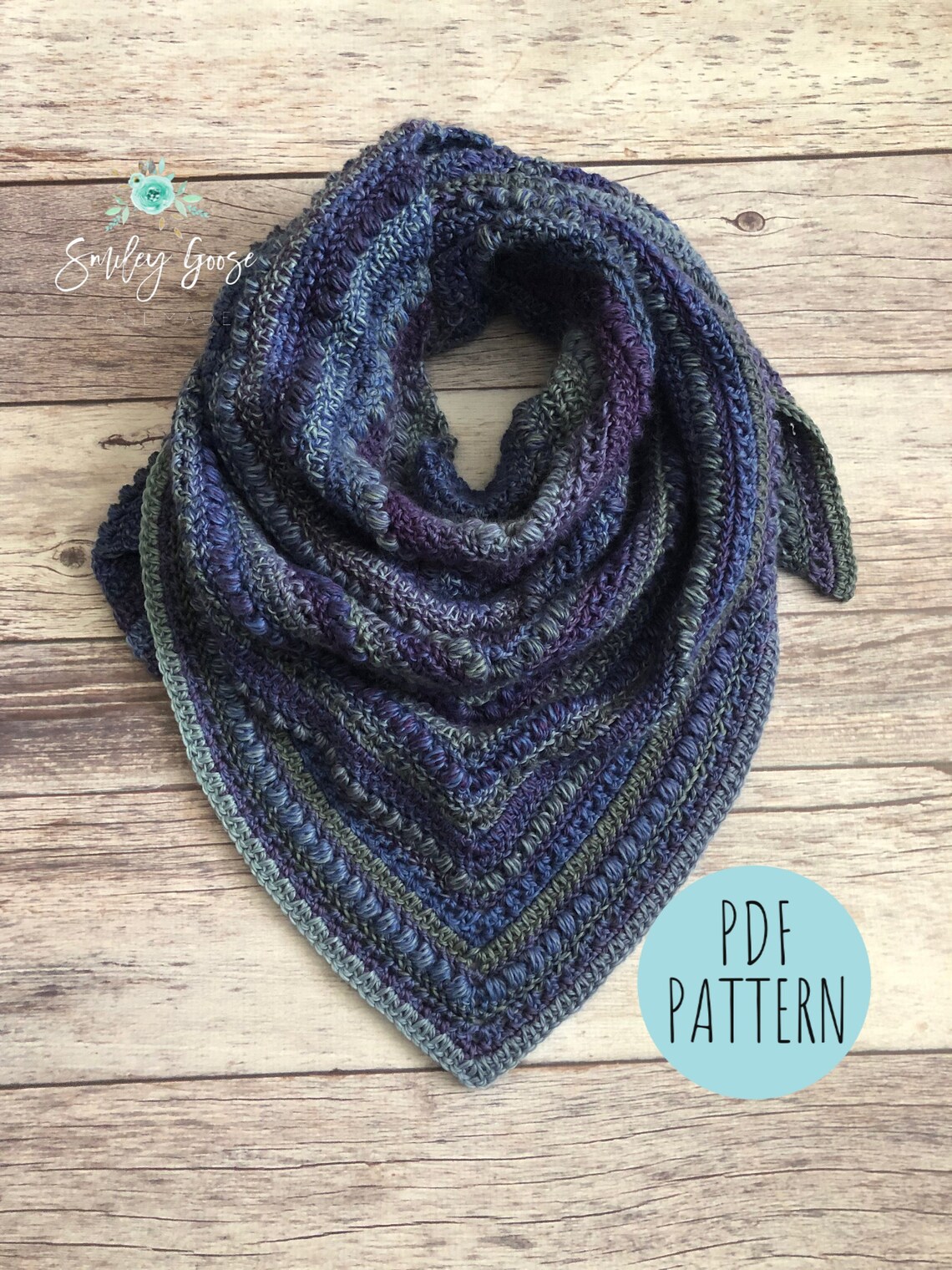 CROCHET SCARF PATTERN: Isla Triangle Scarf Triangle Scarf - Etsy