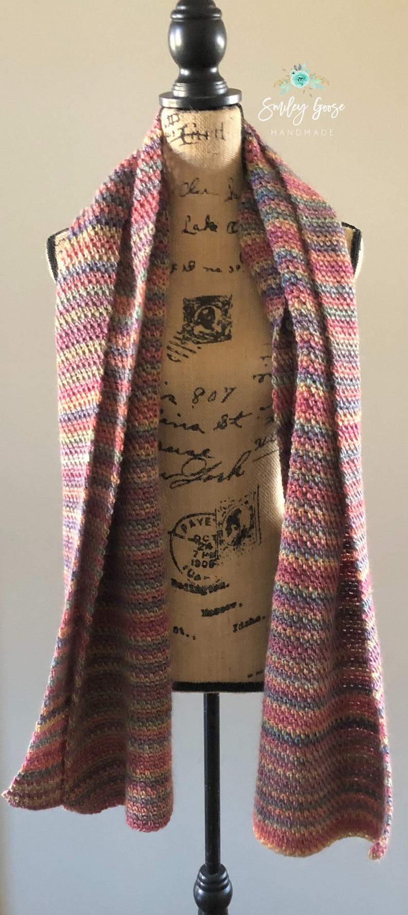 CROCHET SCARF PATTERN: Arden Blanket Scarf Easy Scarf - Etsy