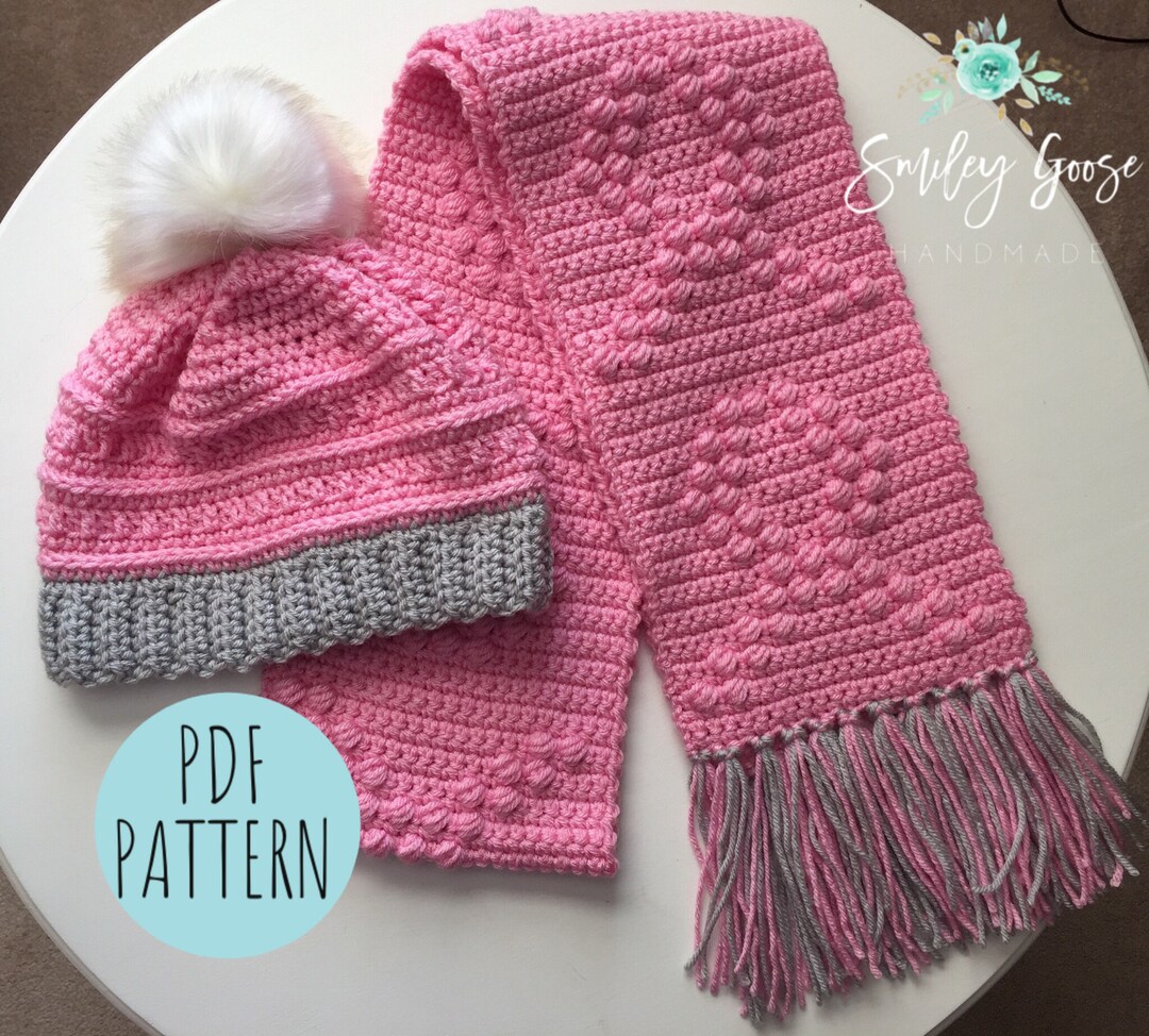 CROCHET SCARF PATTERN: Breast Cancer Awareness Scarf, Breast Cancer ...
