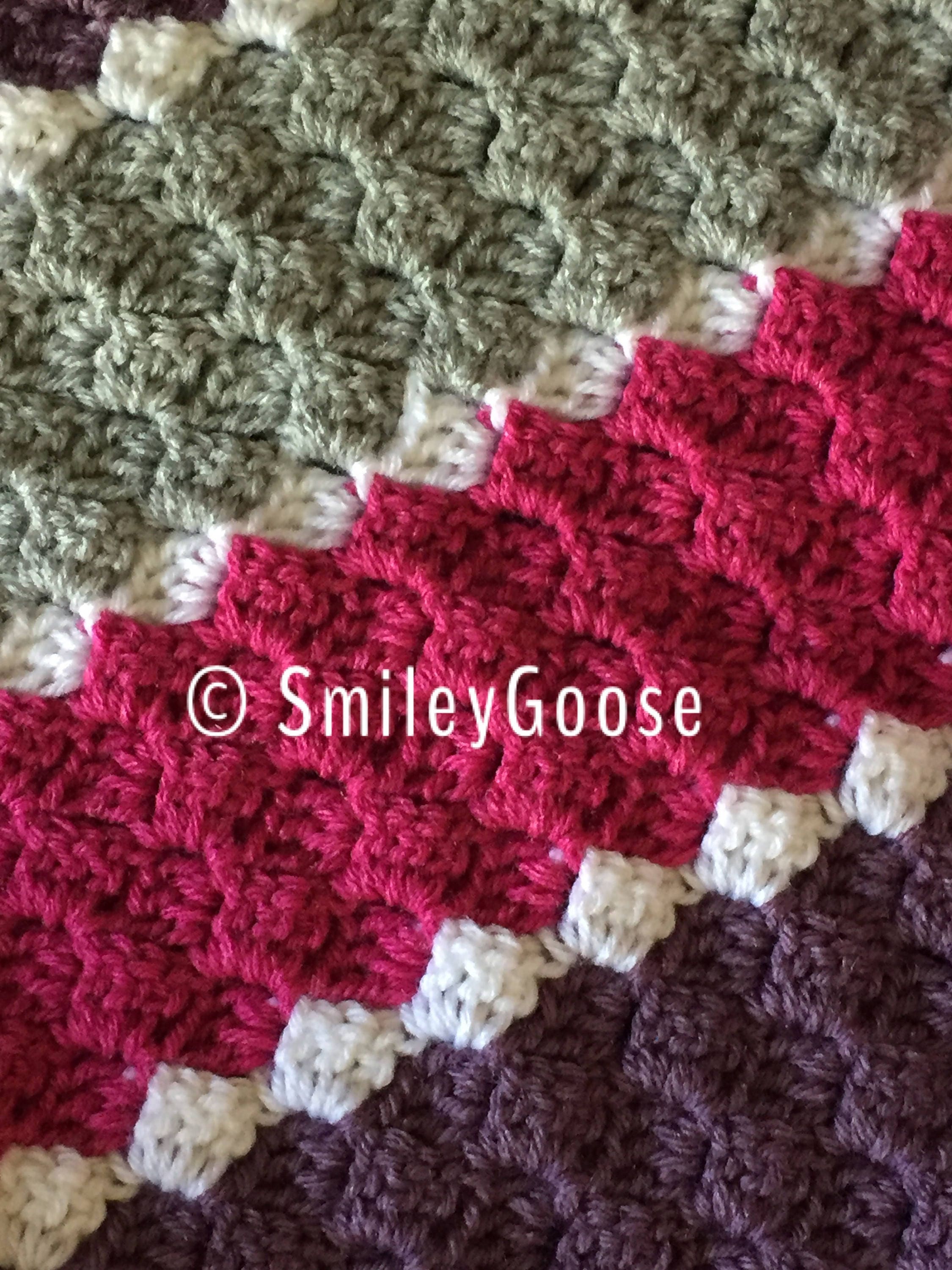 CROCHET BABY BLANKET Pattern: Madison Baby Blanket, C2C Crochet Blanket ...