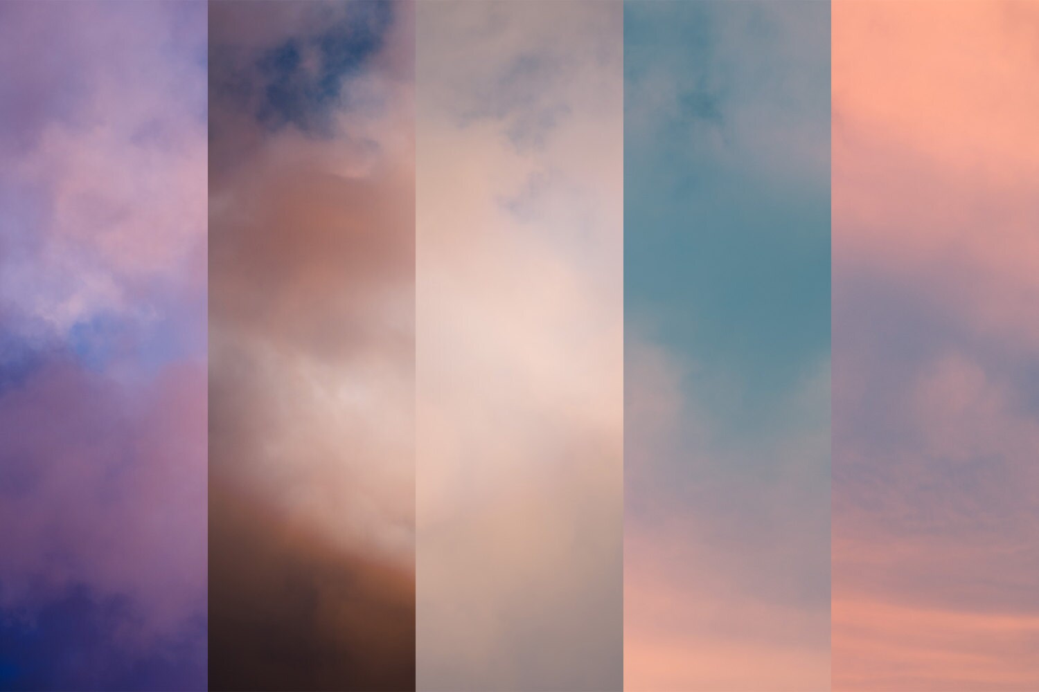 15 Colorful Cloud Composite Overlays / Backdrops / Textures, Real Cloud ...