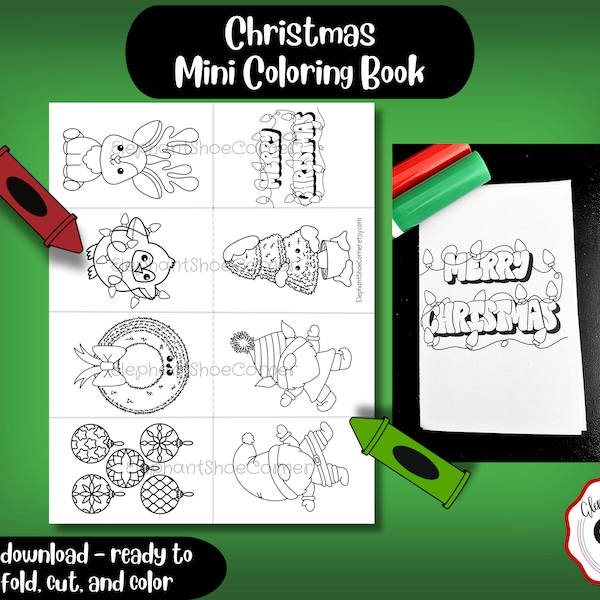 Mini Coloring Book - Etsy