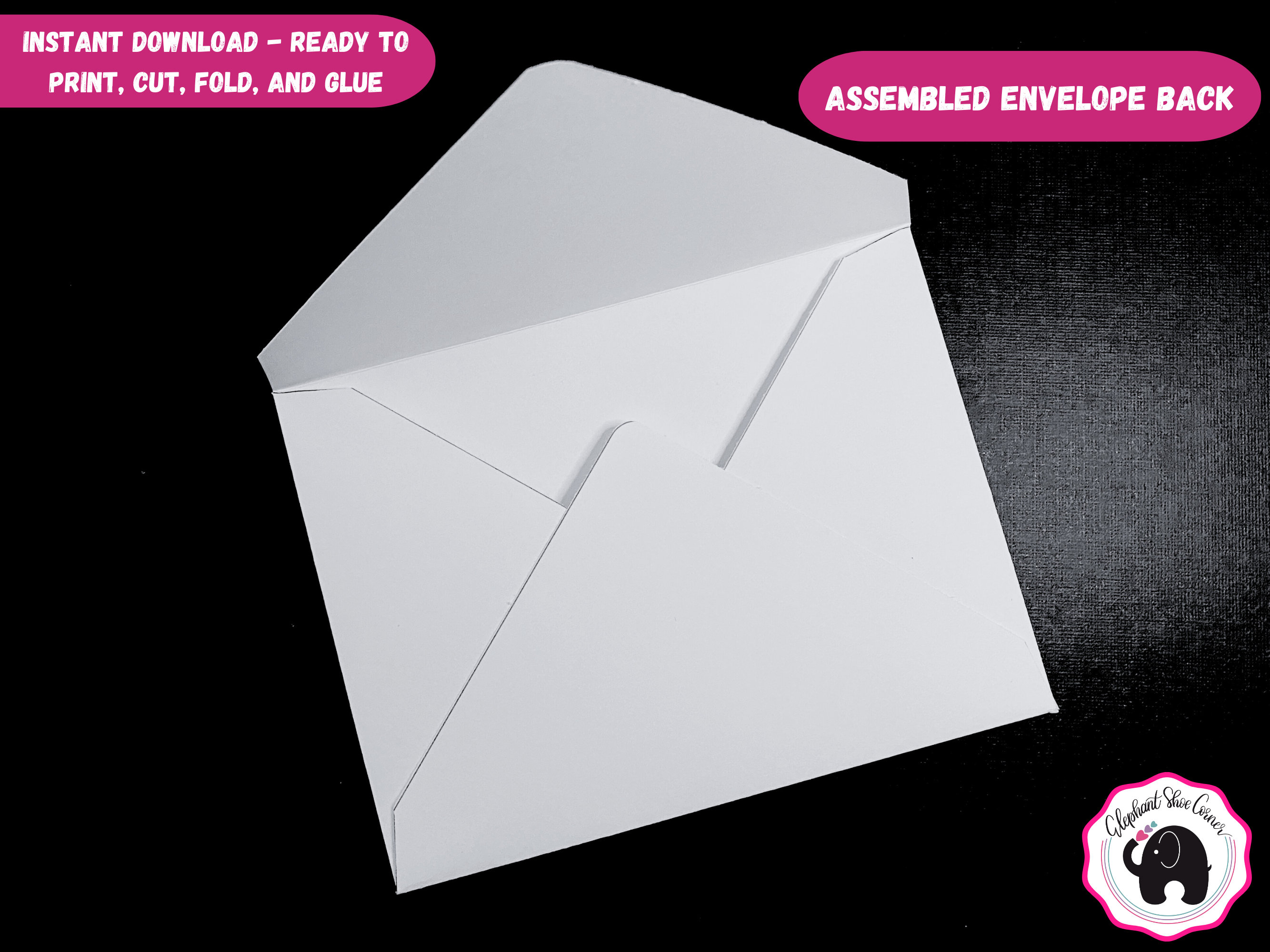 Printable Envelope Template | A2 Envelope PDF Template | Greeting Card ...
