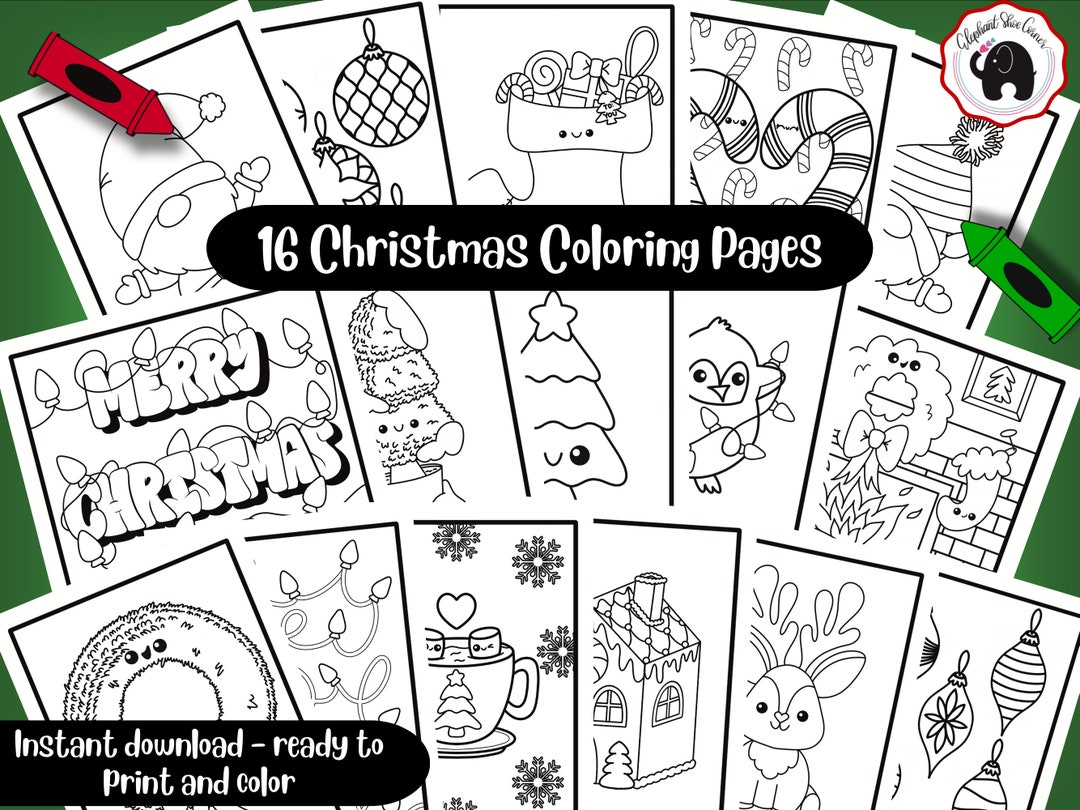 Christmas Coloring Pages | Printable Coloring Pages for Kids and Adults ...