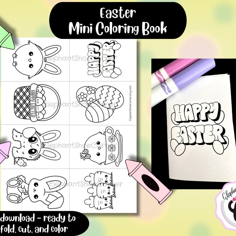 Mini Coloring Book - Etsy