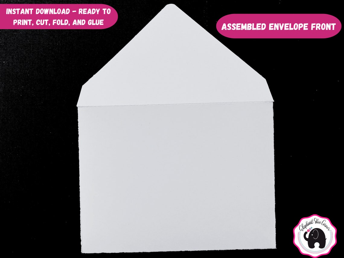 Printable Envelope Template | A2 Envelope PDF Template | Greeting Card ...