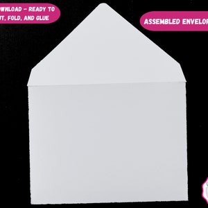 Printable Envelope Template | A2 Envelope PDF Template | Greeting Card ...