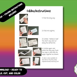 Cute Halloween Mini Coloring Book | Printable Kawaii Pages (PDF) - Etsy