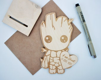 Groot card | Etsy