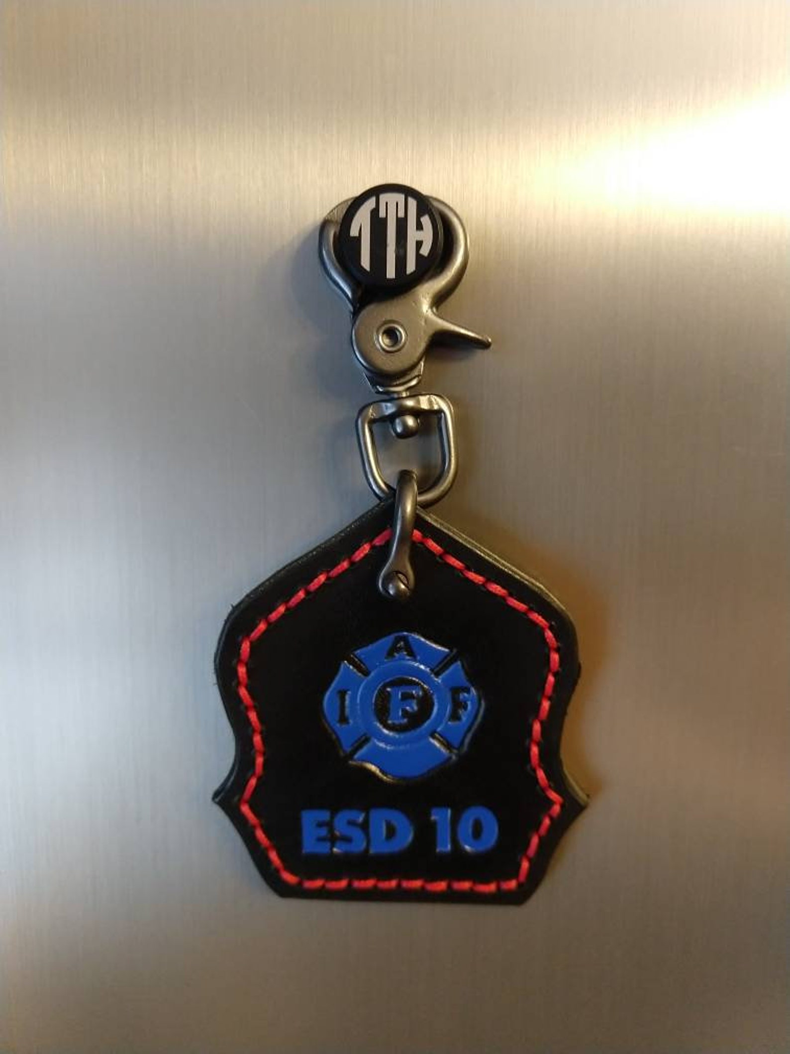 Firefighter or Police Shield Keychain With Free Custom - Etsy