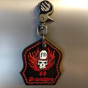 Firefighter or Police Shield Keychain With Free Custom Engraving ...