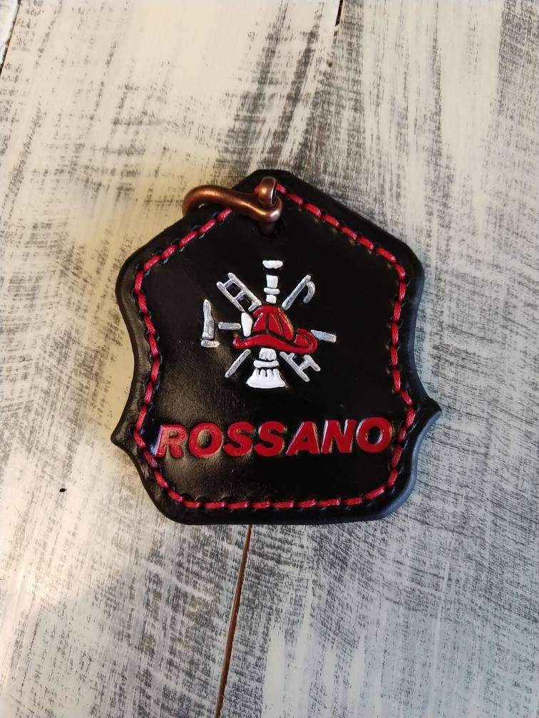 Firefighter or Police Shield Keychain With Free Custom Engraving ...