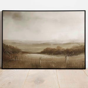 Rustic Meadow Framed Art Paper Print Fall Wall Art Simply Inspired ...