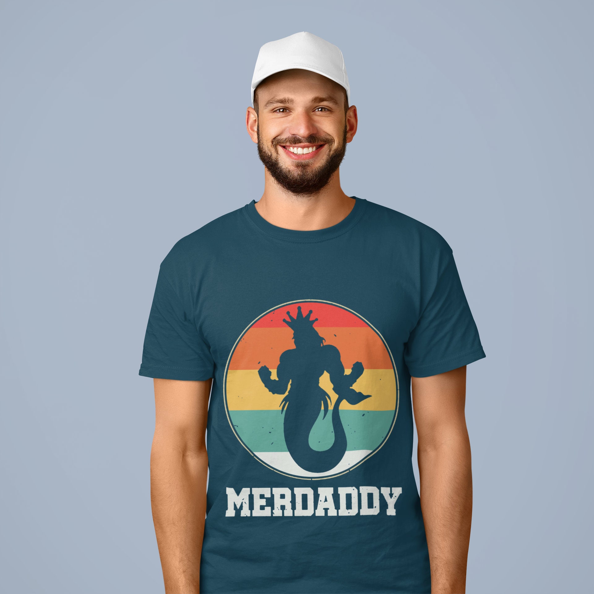 Merdaddy Security Merman Png, Mermaid Daddy Fish Father's Day, Dad ...
