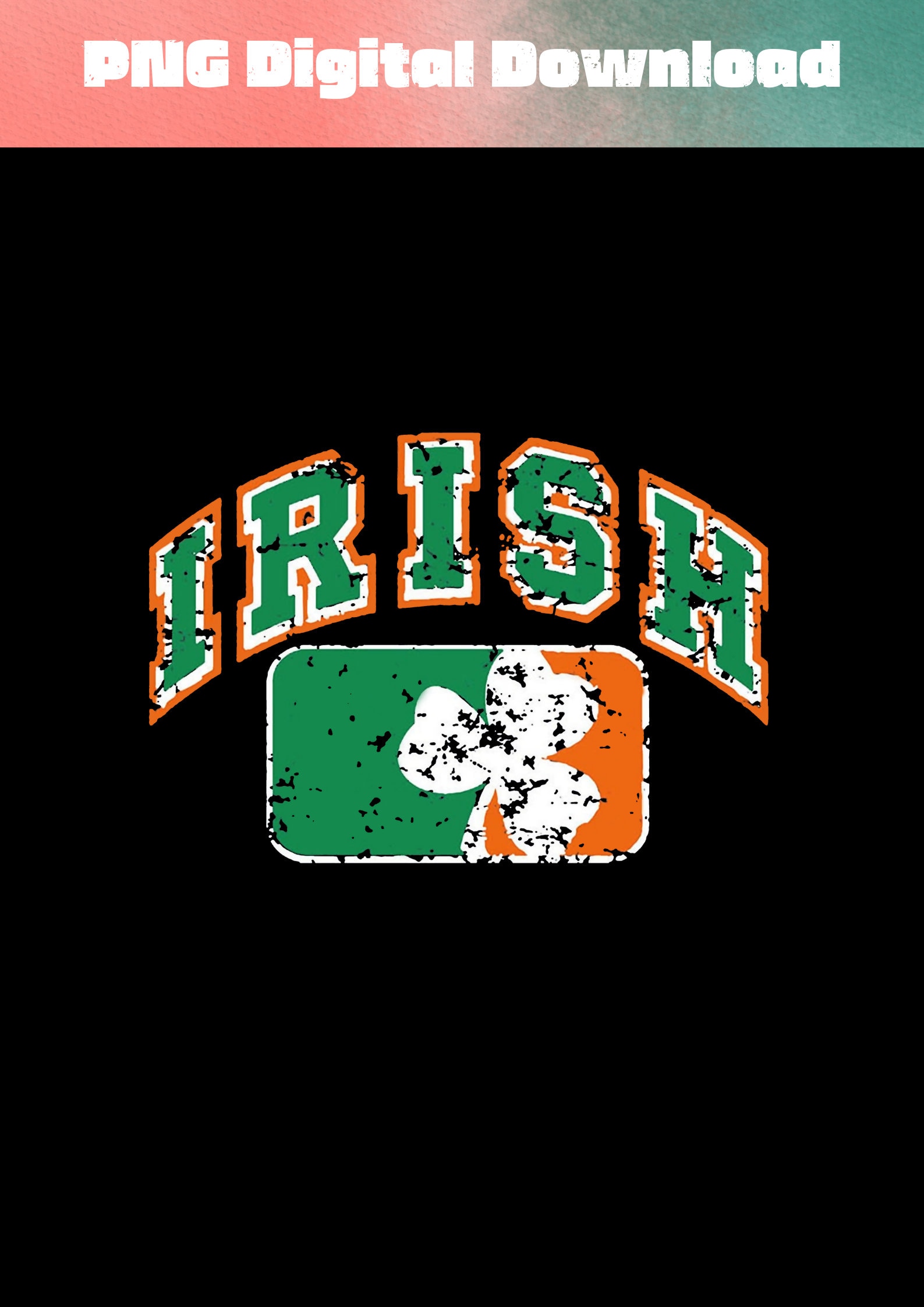 Irish Flag Shamrock Png Sublimation Design Download, St. Patricks Day ...