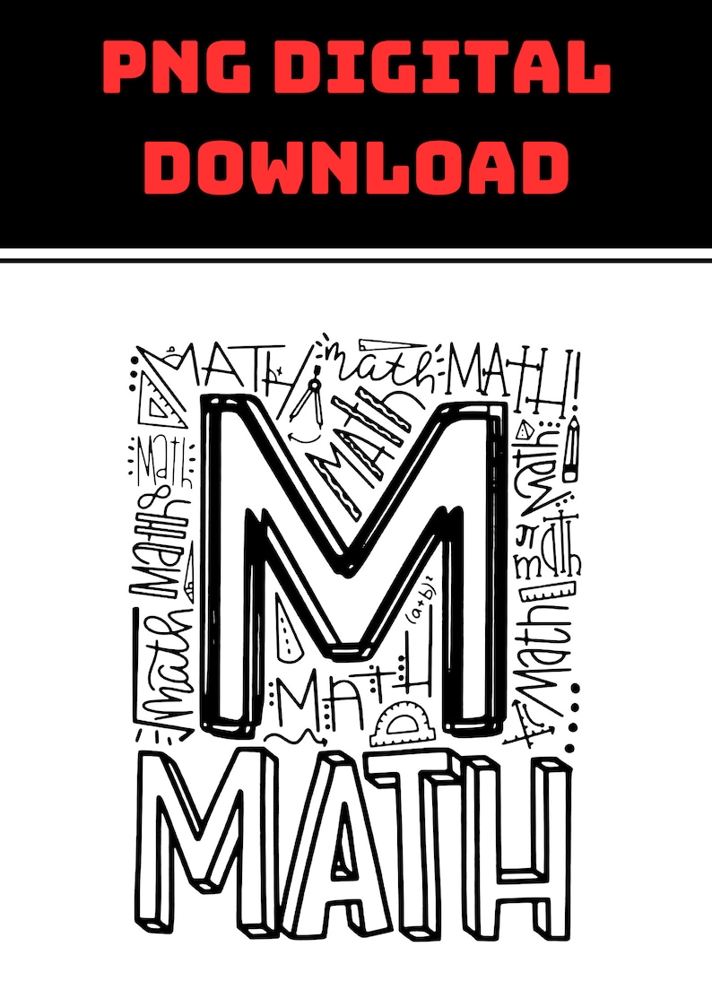 Math Teacher Png, Math Png, Instant Download Png - Etsy