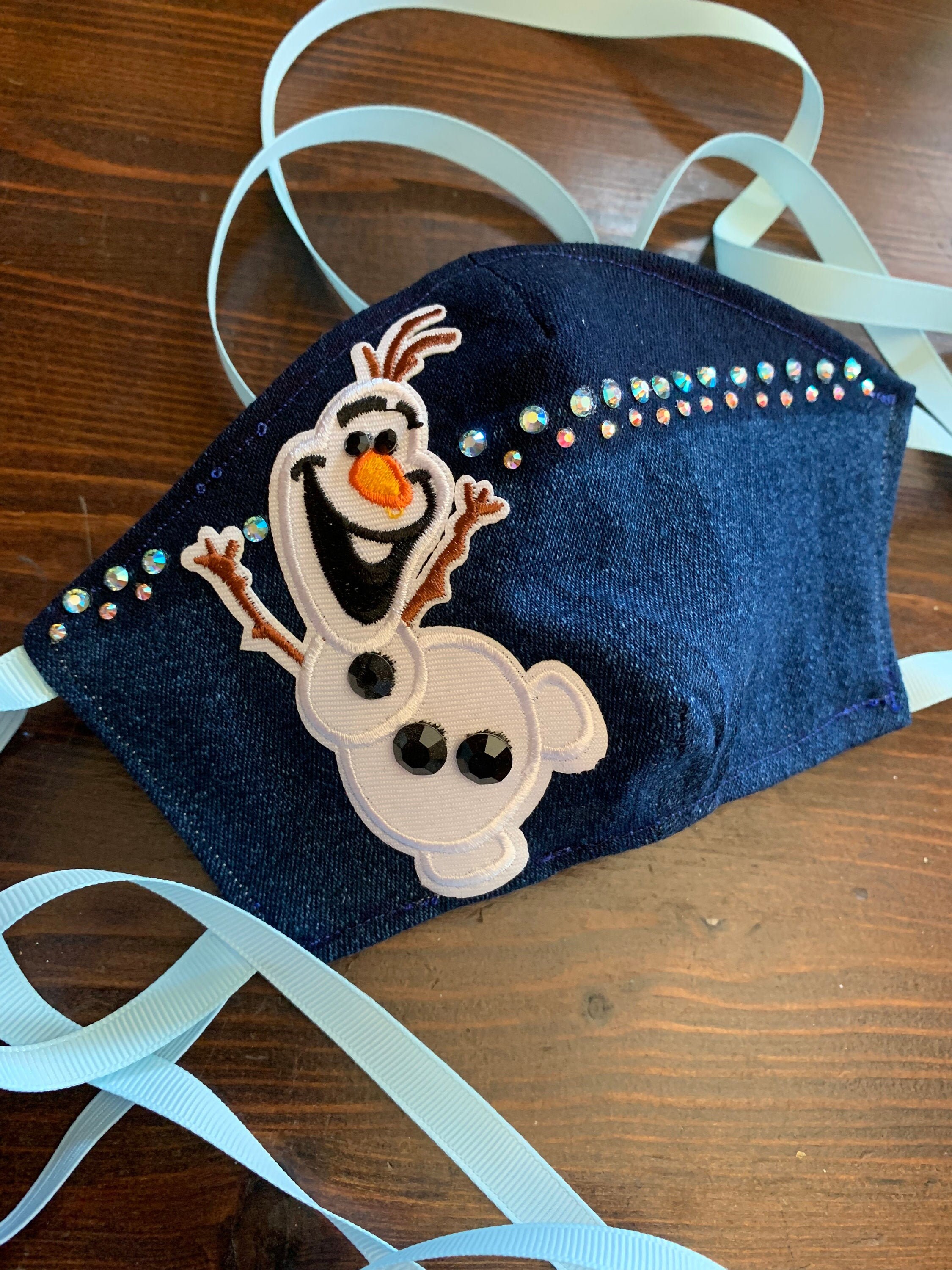PM 2.5 filter included -Childs Frozen Olaf Mask with Filter Pocket and ...