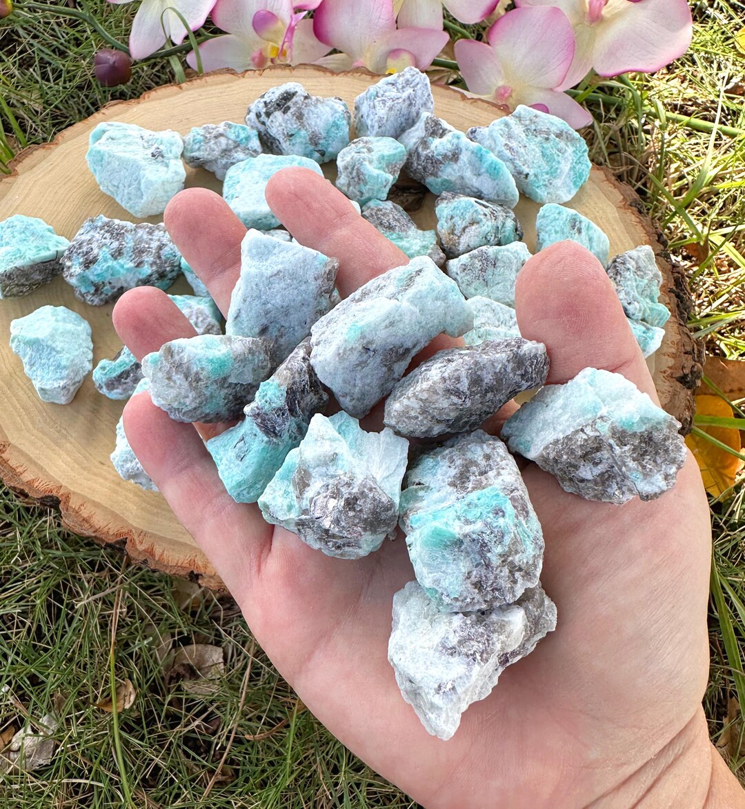 Raw Natural Amazonite Crystals Bulk Lot, Wholesale Rough Amazonite ...
