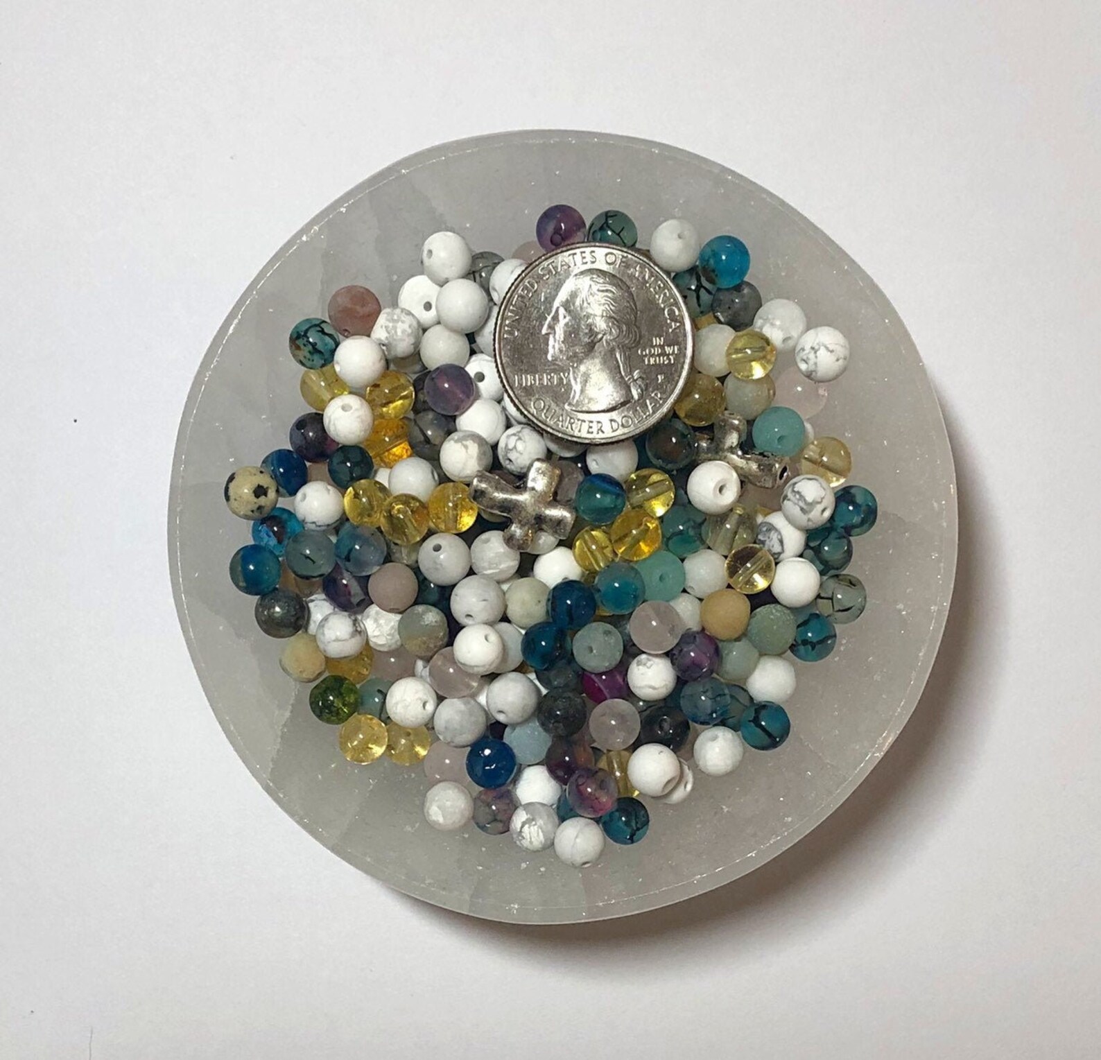 Destash Gemstone Beads, Mixed Bead Lot, Beads Bulk Package, Loose ...