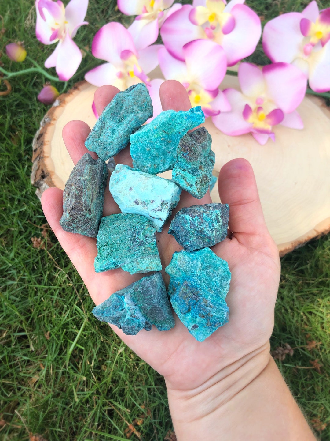 Natural Raw Chrysocolla Crystal, Rough, Stone, Gemstone, Harmony ...
