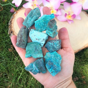 Natural Raw Chrysocolla Crystal, Rough, Stone, Gemstone, Harmony ...