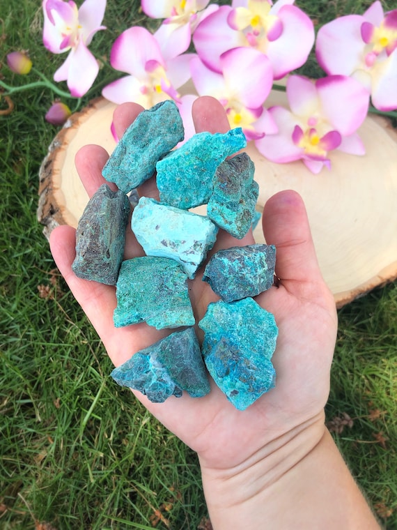 Natural Raw Chrysocolla Crystal Rough Stone Gemstone - Etsy