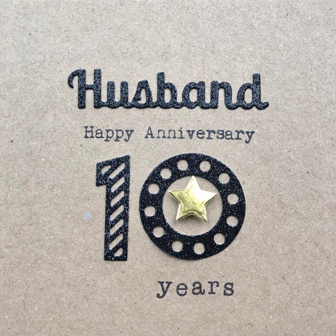 10th Wedding Anniversary Card Husband 10 Years Tin Etsy UK