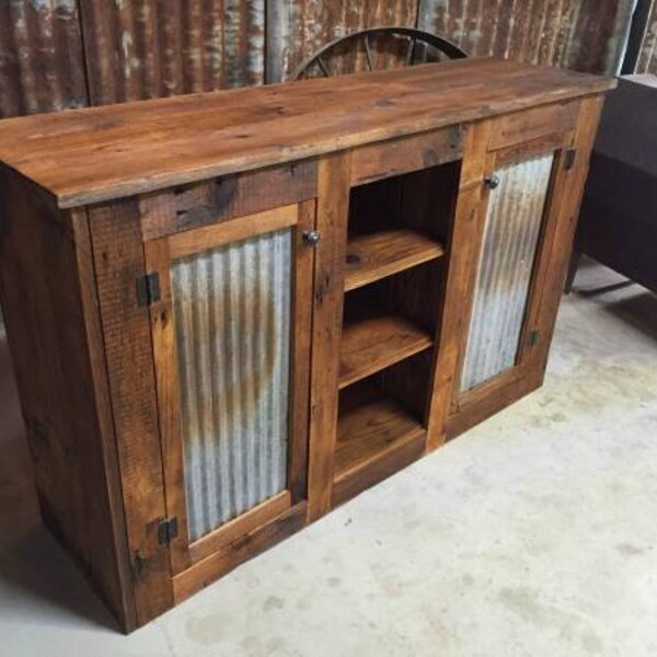 Rustic Media Center - Etsy