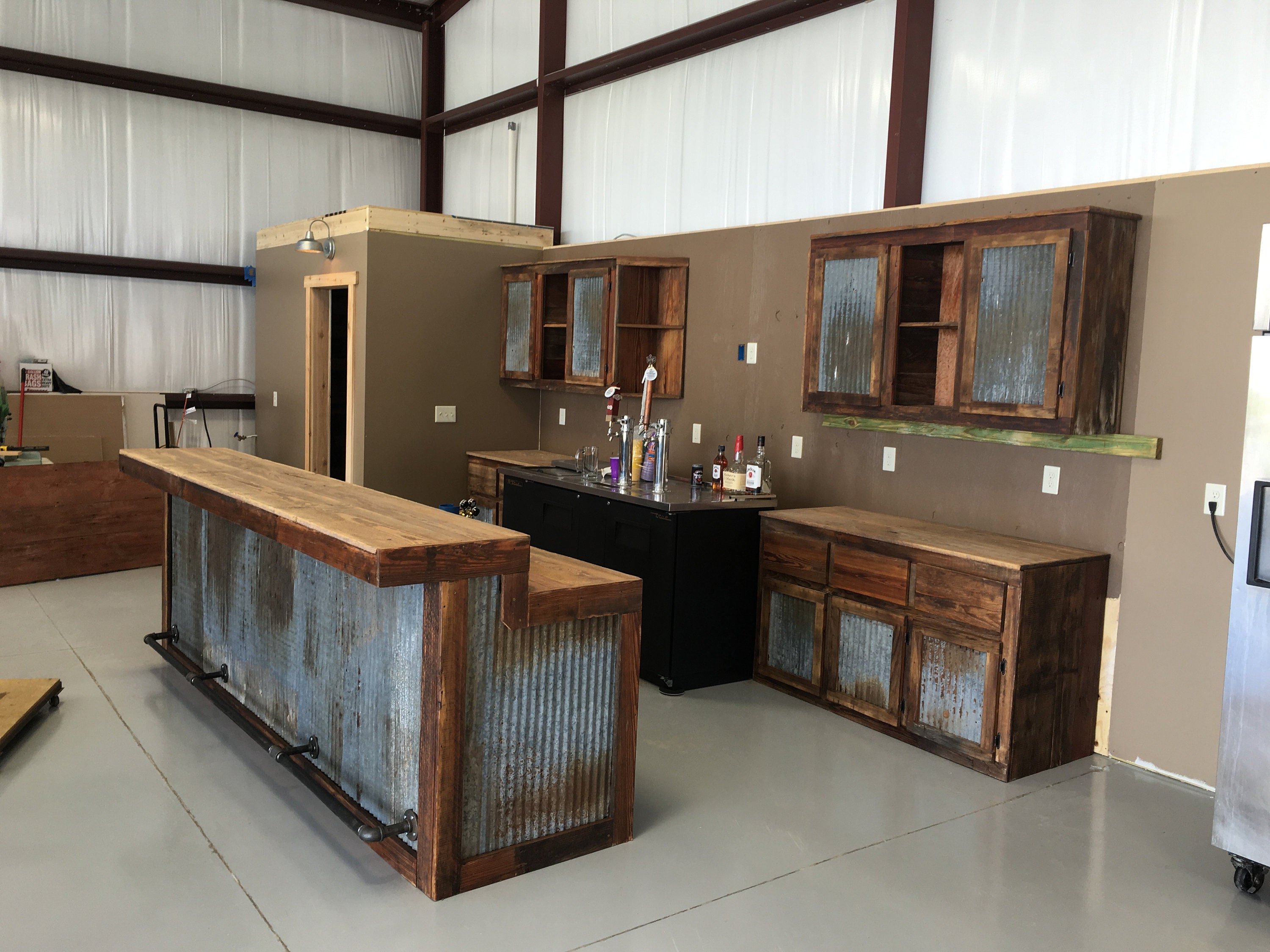 Barn Tin Bar