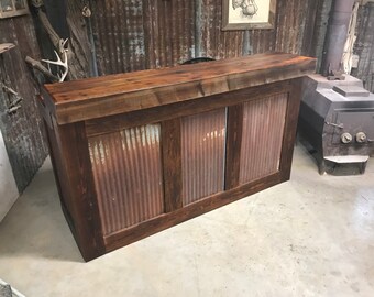 Rustic Tin Bar - Etsy