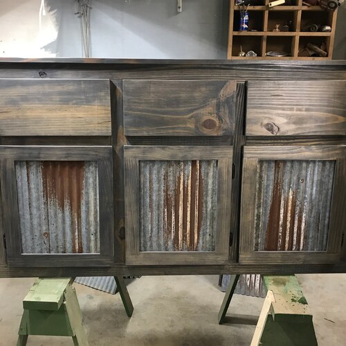 Custom Stained Rustic Bar - Etsy