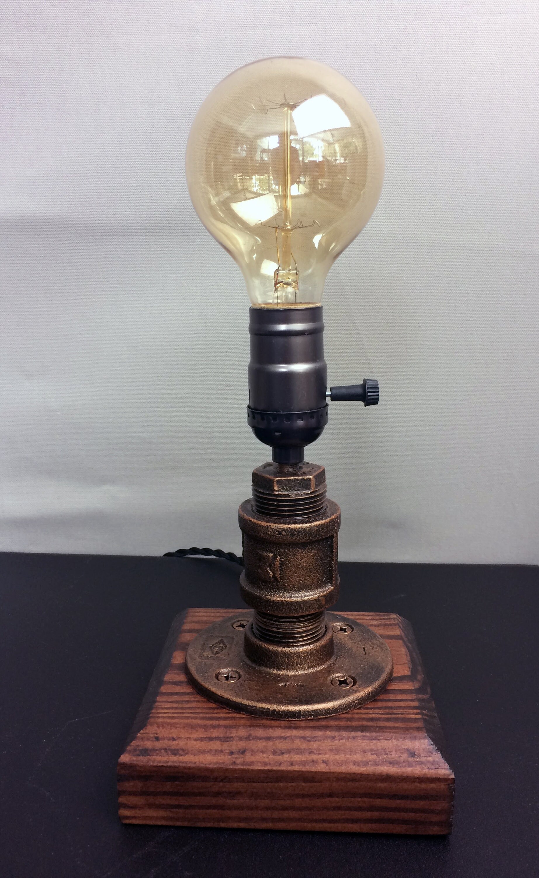 Industrial Lamp / Edison Lamp / Steampunk / Pipe Lamp / - Etsy